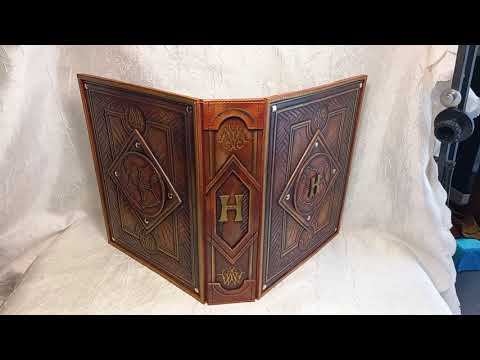 Обложка для книги.Изделия из кожи.СКСтиль.Видеообзор:Книга-артефакт.Руководство игры Hogwarts legasy