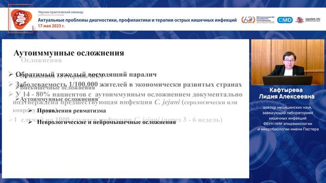 Кампилобактериозы - эпидемиологические и микробиологические особенности