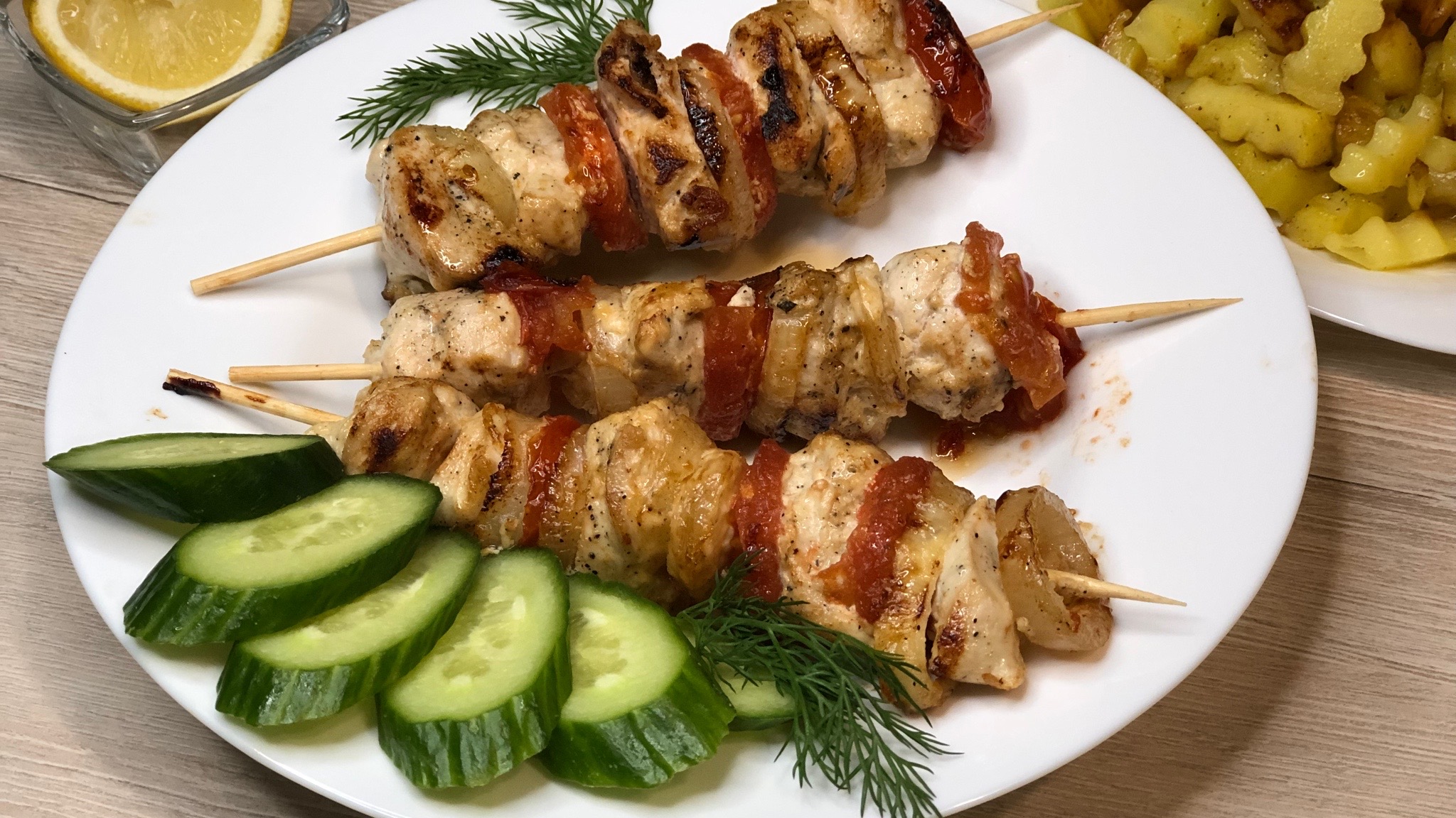 Шашлык из курицы на сковороде | шашлык из курицы |шашлык рецепт |  рецепты просто