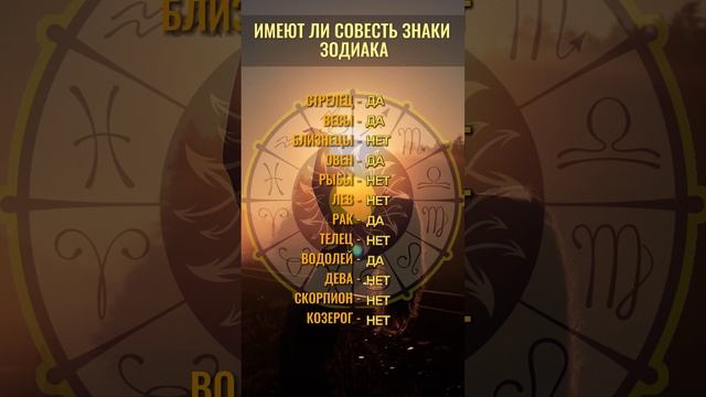 ⭐️Имеют ли совесть знаки зодиака⭐️