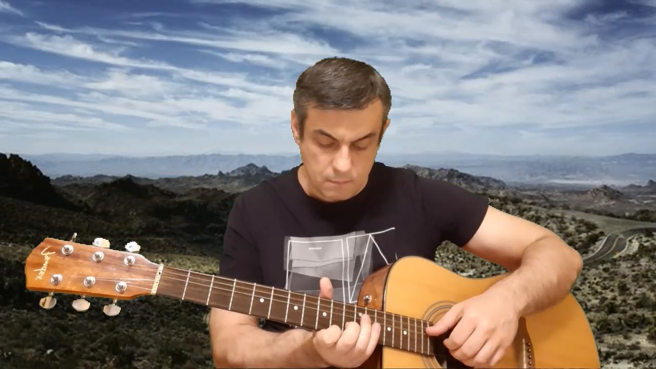 The Beatles "The Long and Winding Road" на аккустической гитаре