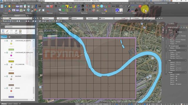 Civil. Экспорт модели Infraworks в Map3D через sqlite