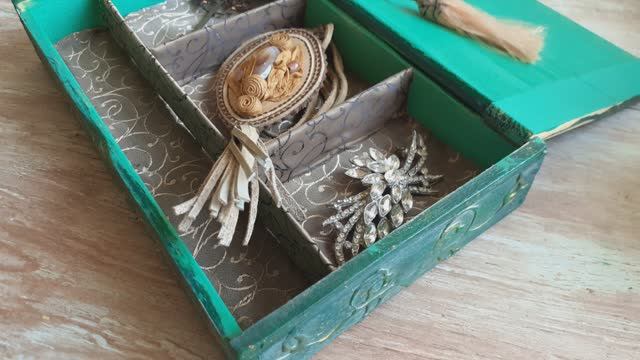Переделка коробочки от рахат - лукума в красивую шкатулку.#ЛаленкаЯхонтовыеРучки