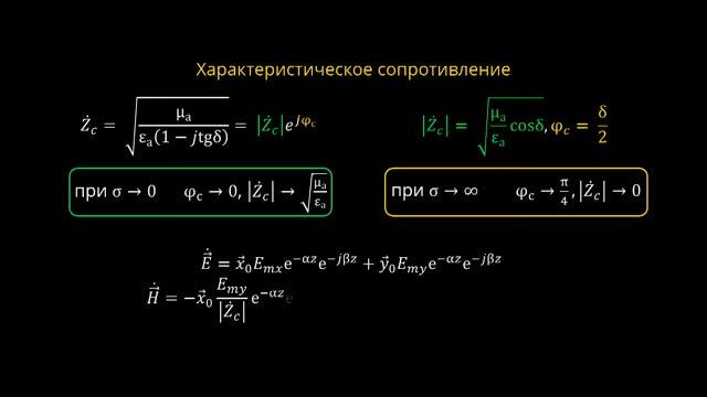 17. 4.4 Плоские электромагнитные волны в проводящих средах