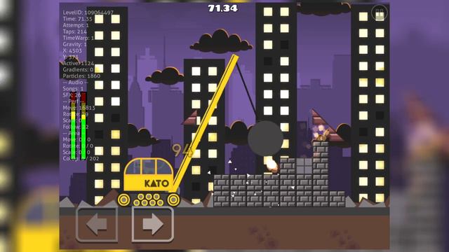 Про кота 2: уровень Geomerty Dash от Qalli, Kitty Cat Sim2lator