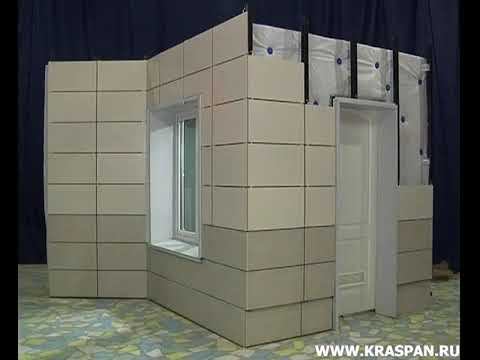 Монтаж фасадов Краспан - часть 5. Керамогранитные плиты