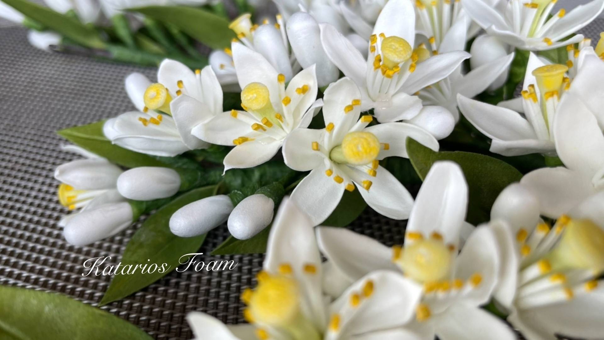 Флердоранж из фоамирана/ Orange blossom from foamiran