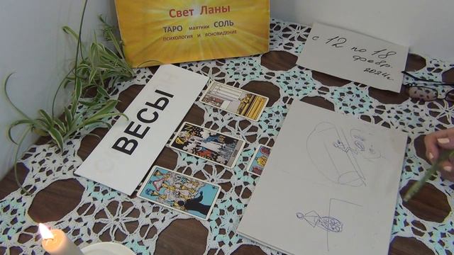 7 - ВЕСЫ - прогноз ТАРО - с  12.02.2024г. по  18.02.2024г. + Послание от Высших Сил.