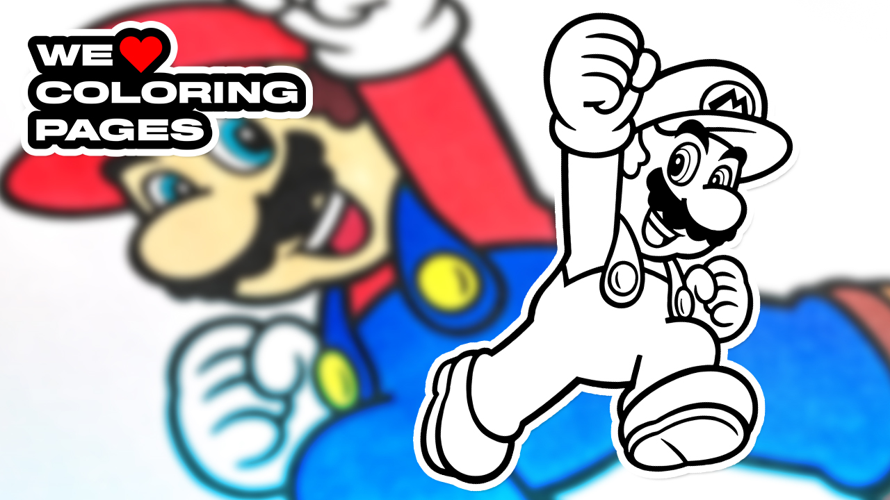 #15 Супер Марио Раскраска | МЫ ❤️ РАСКРАСКИ