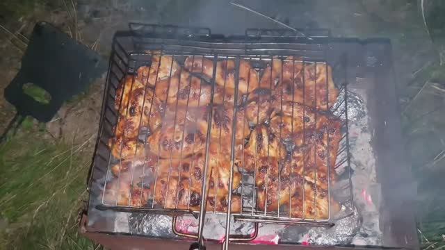 Готовим вкусный рецепт куриных ножек и крылышек на гриле