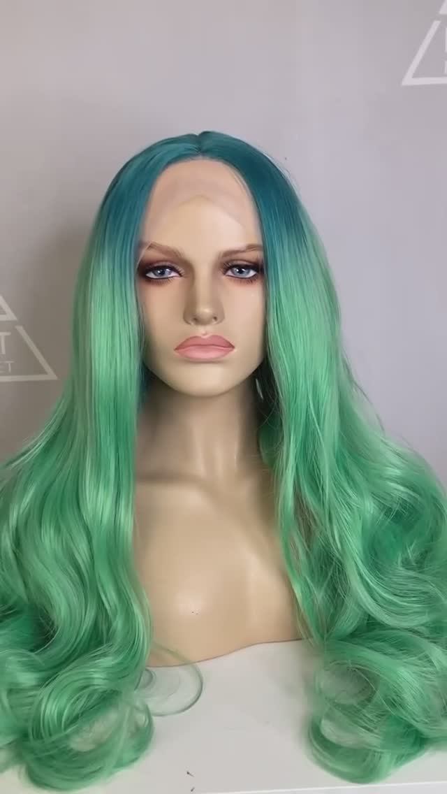 Искусственный парик. Парик из термоволокна. Парик из фибры.