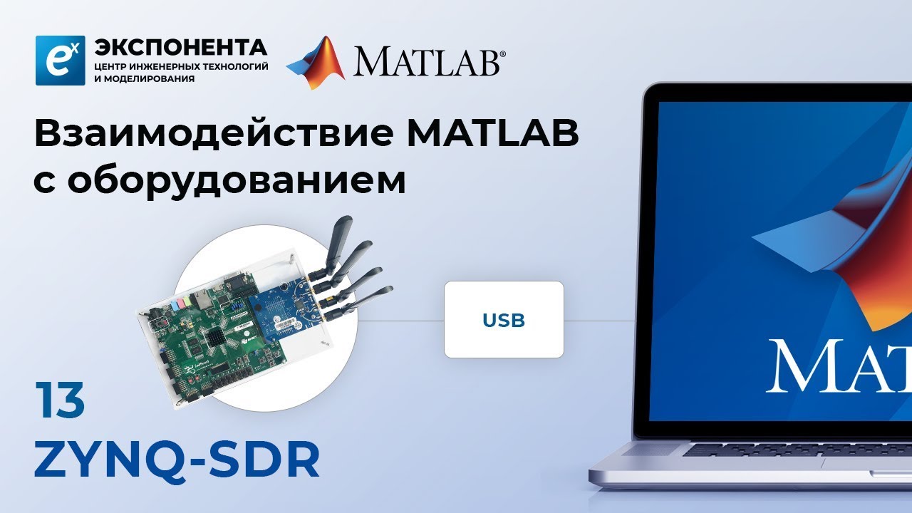 Взаимодействие MATLAB с оборудованием: 13. ZYNQ-SDR