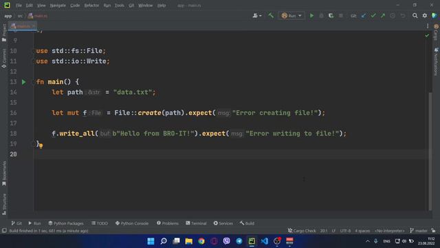 Работа с файлами в Rust. Создание, открытие, чтение, запись, переименование, удаление 😎