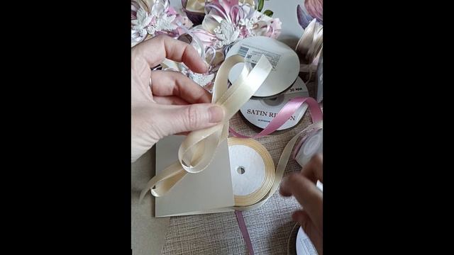 Мастер-класс по созданию свадебных приглашений своими руками. 4 урок: работа с лентами