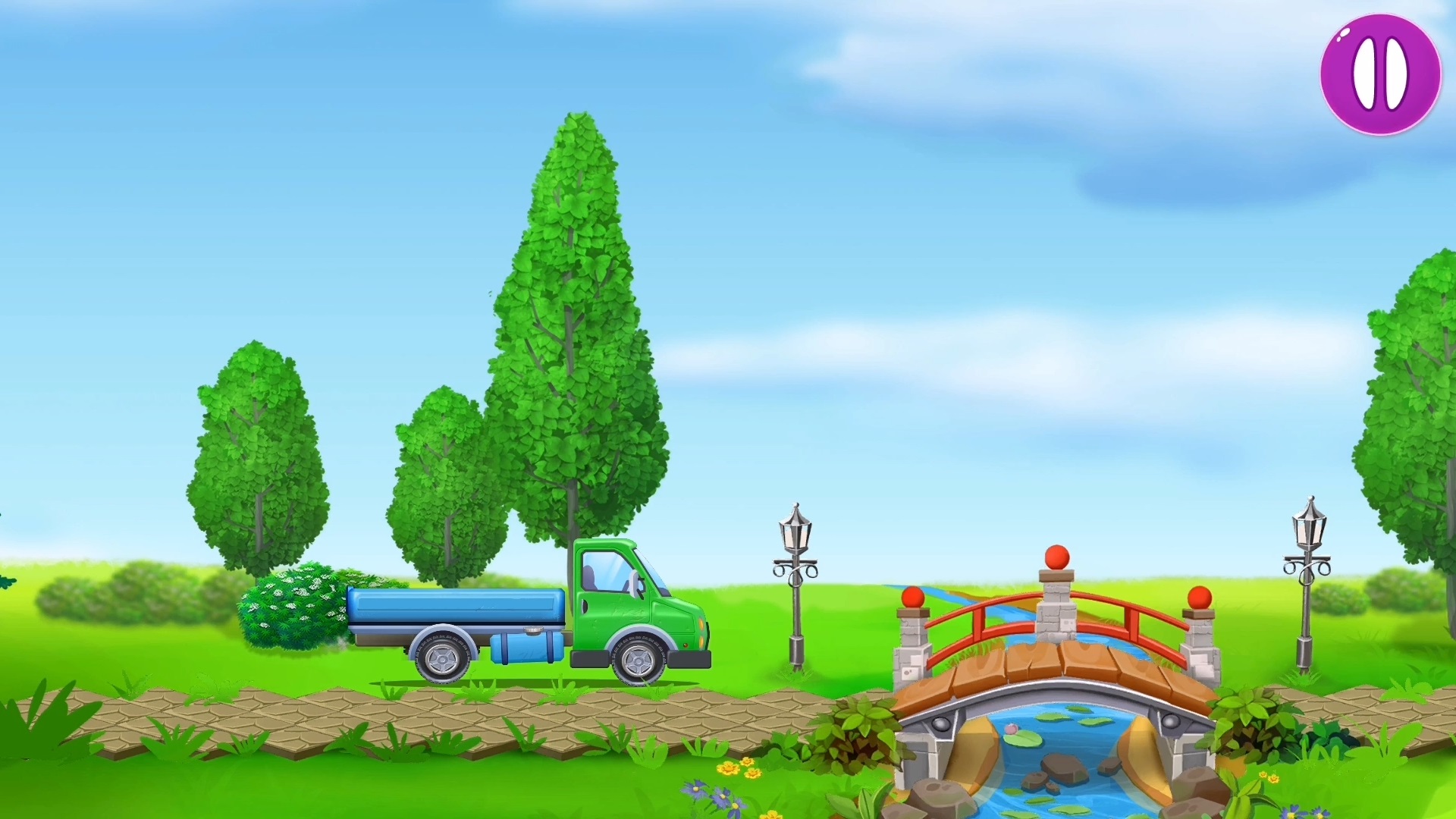 Строим мост через речку | Мультфильм Стройка Транспорт для детей