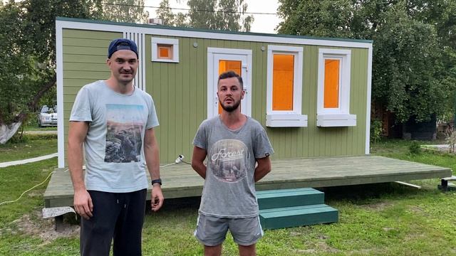 Отзыв Романа, мобильная баня с террасой Терма 6 метров