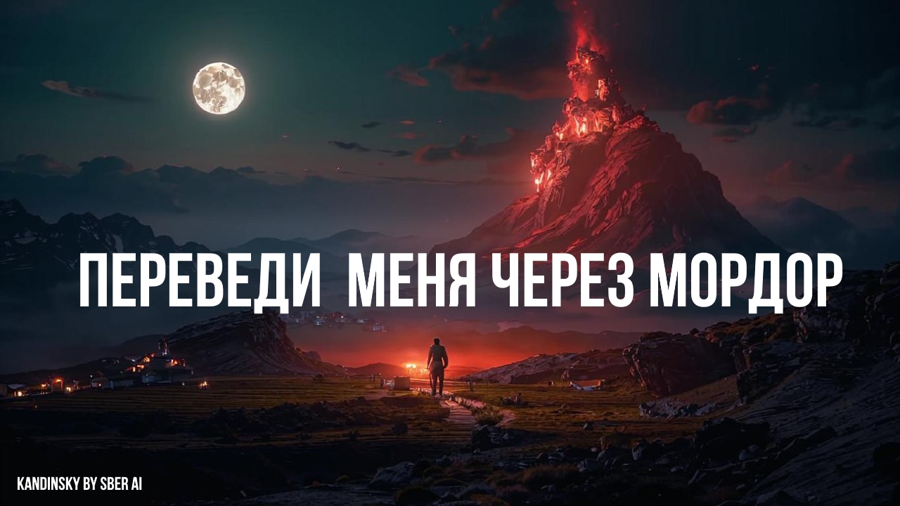 Переведи меня через Мордор