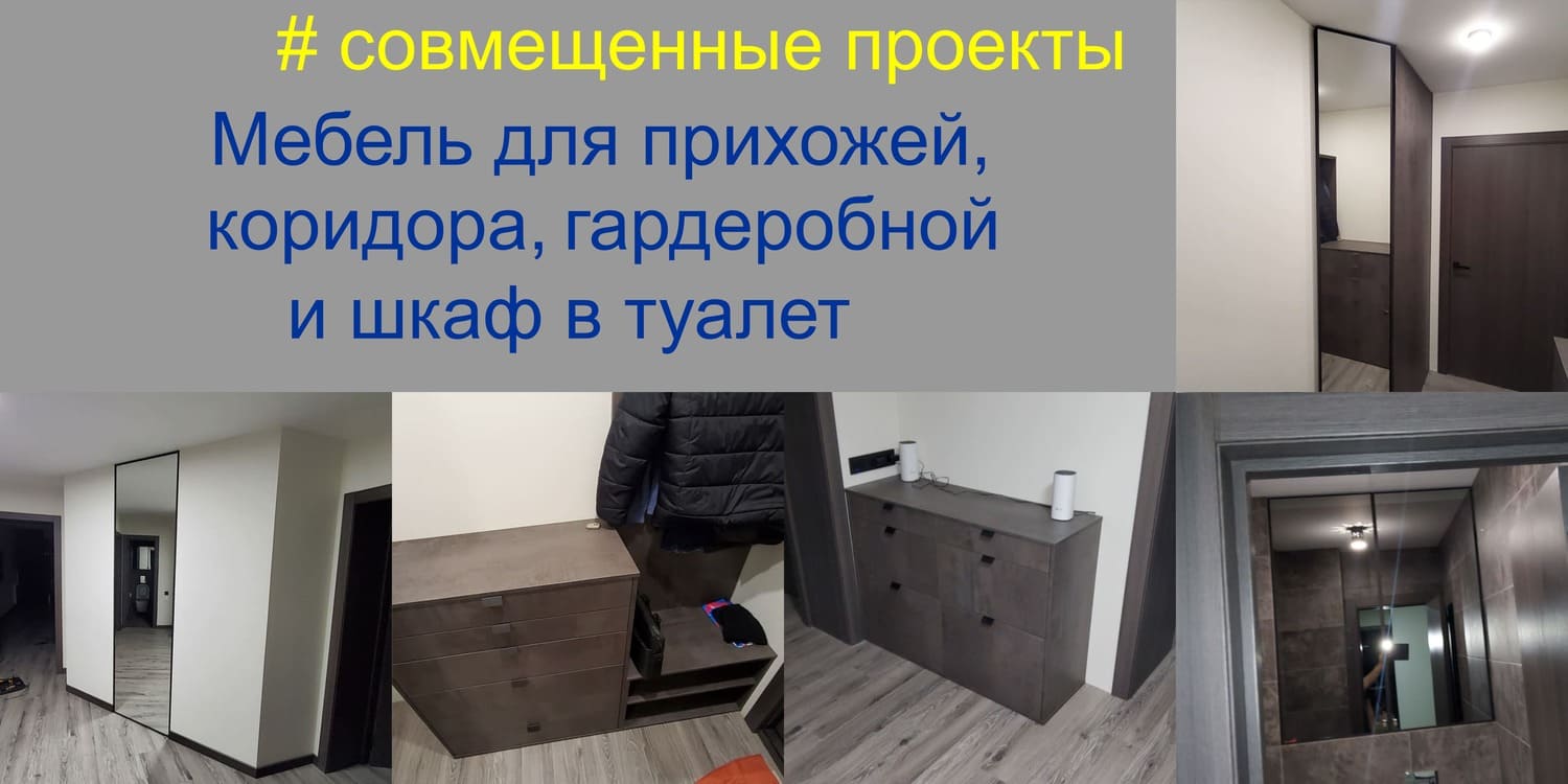 Мебель для прихожей, коридора, гардеробной и шкаф в туалет