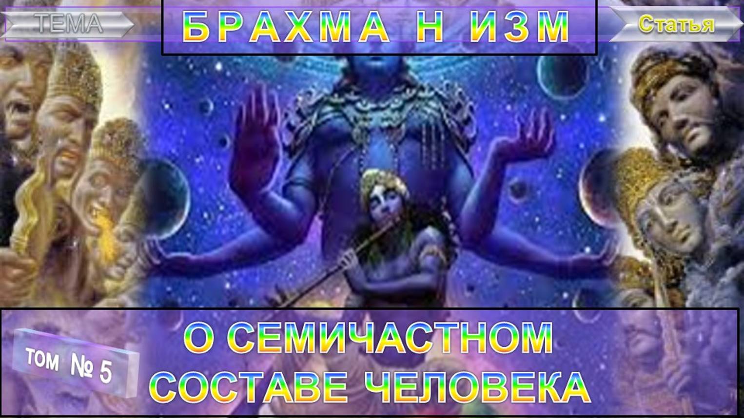 (5) БРАХМАНИЗМ О СЕМИЧАСТНОМ  СОСТАВЕ ЧЕЛОВЕКА - Т. Субба Роу (1856-1890)
