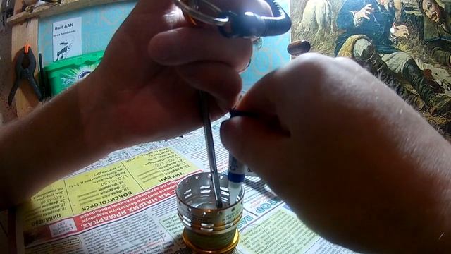 Ремонт трещетки фрикциона на шпулю катушки)))).mp4