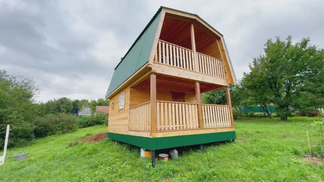 Обзор бани 4х6 с мансардой и террасой (+ живой отзыв)