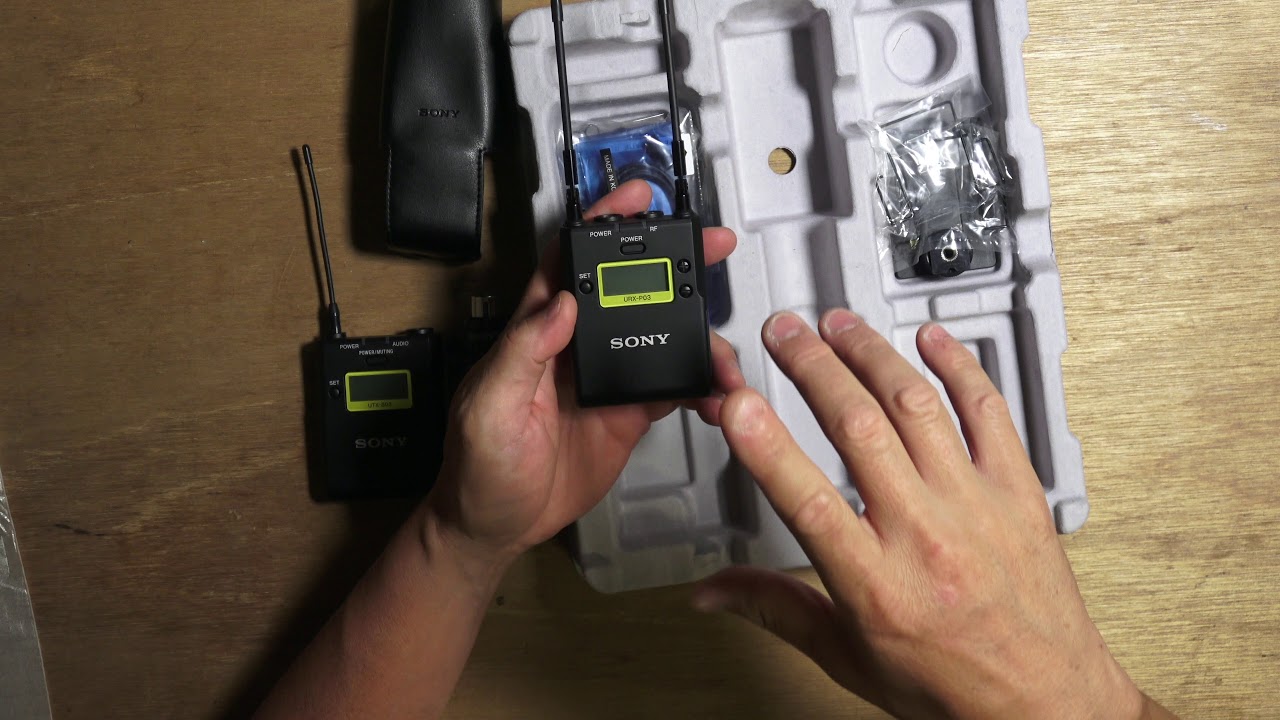 Unboxing UWP-D Sony wireless mic