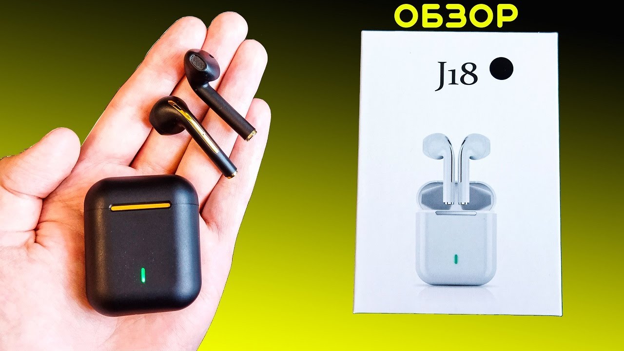 Беспроводные наушники J18 ► обзор tws наушников J18 с Алиэкспресс