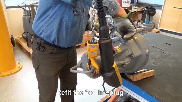 Flygt 3085, 3102, 3127 / Замена масла