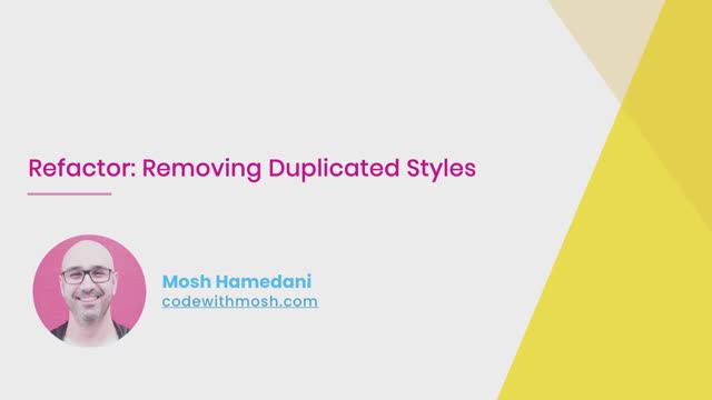 16- Refactor- Removing Duplicated Styles