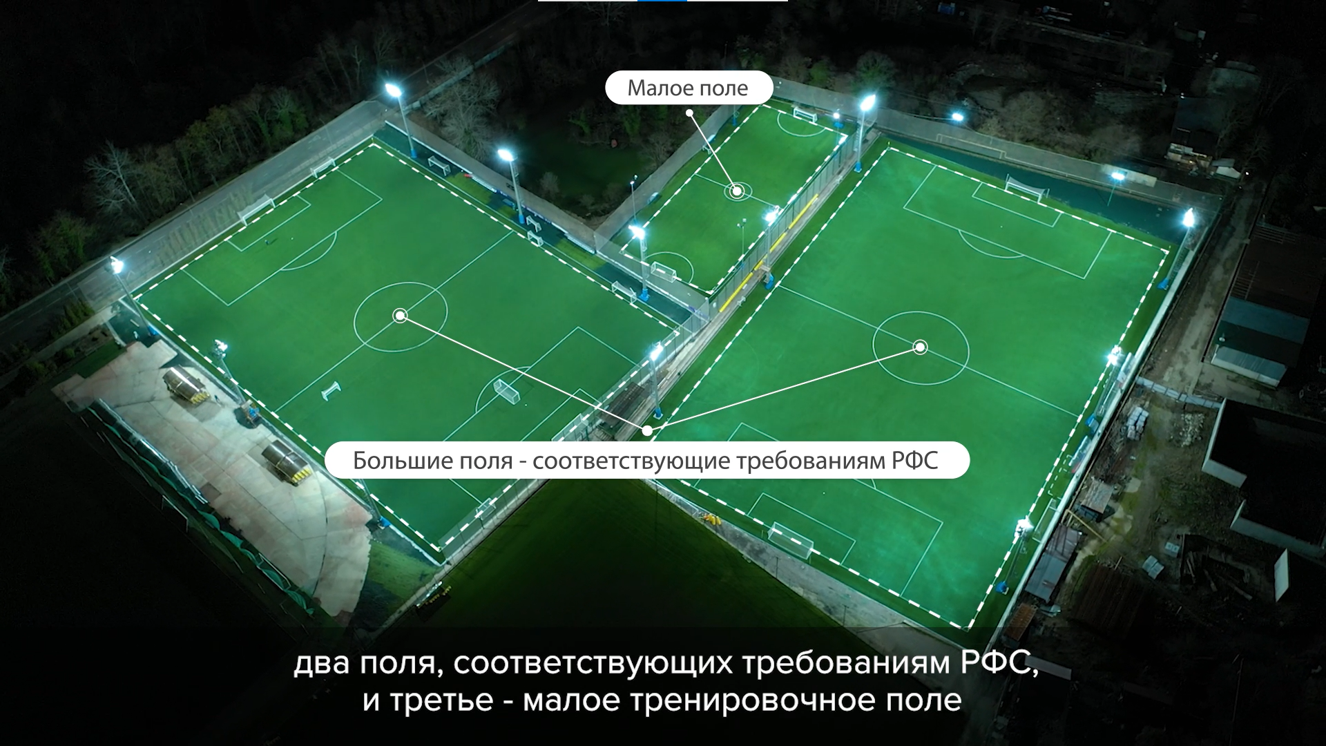 Отчет о монтаже светотехнического оборудования на стадионе "Мацеста" в г.Сочи от завода "Луч"