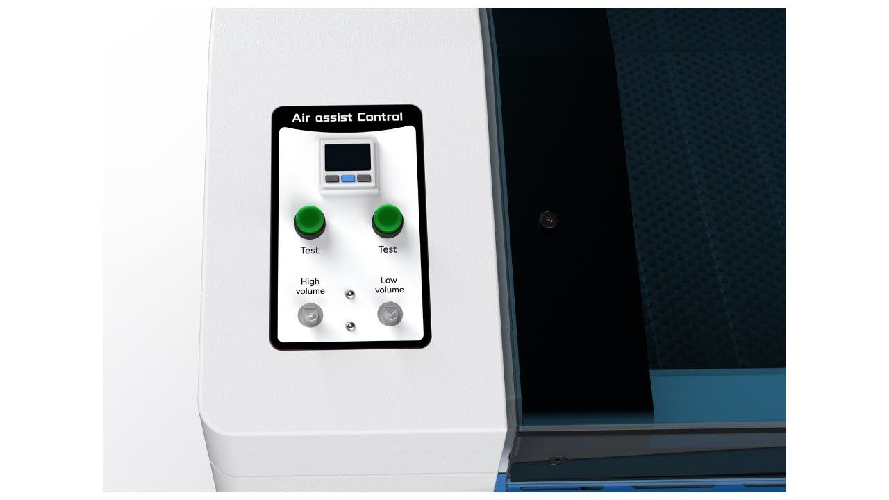 Двойная система подачи воздуха Thunder Laser или как получить контрастную гравировку на фанере.