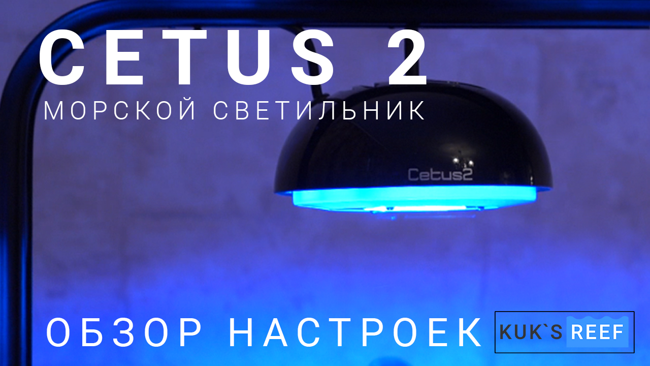 Cetus 2 led светильник для морского аквариума. Обзор настроек.