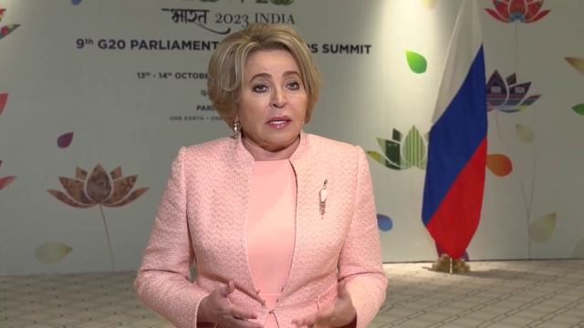 Пресс-подход Председателя СФ по итогам рабочего визита делегации ФС РФ в Индию