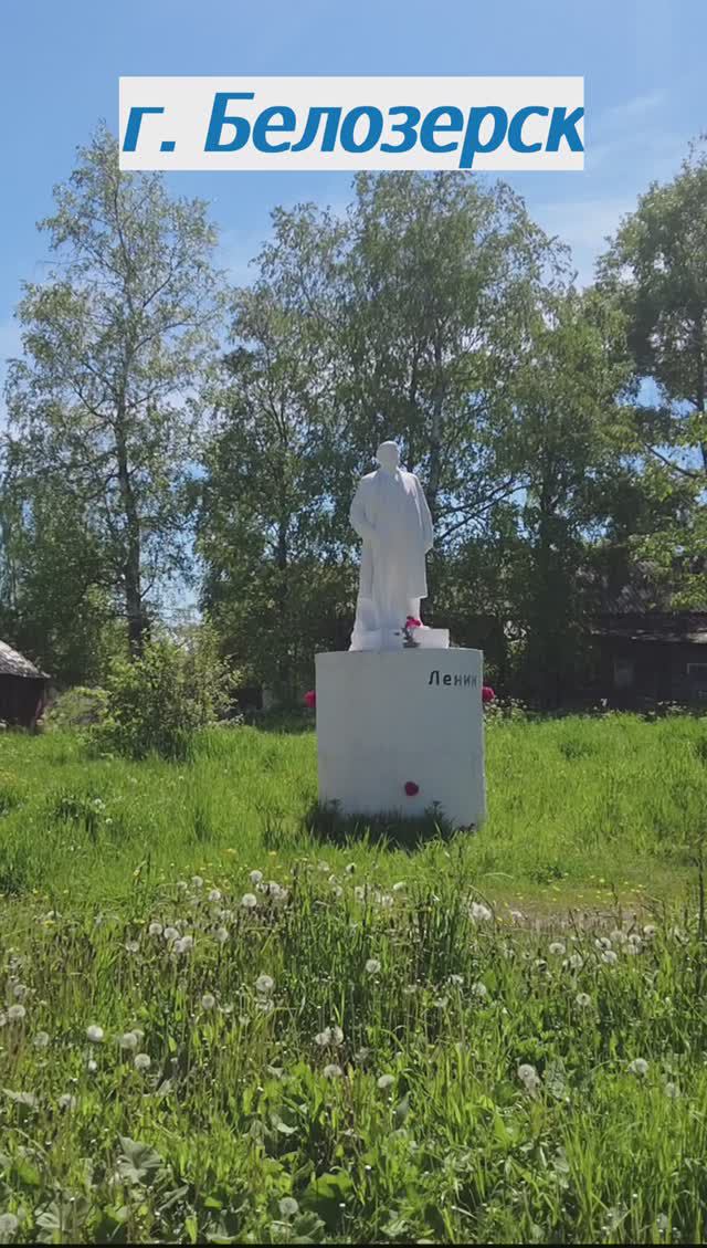 Памятник Ленину. г. Белозерск. Вологодская область