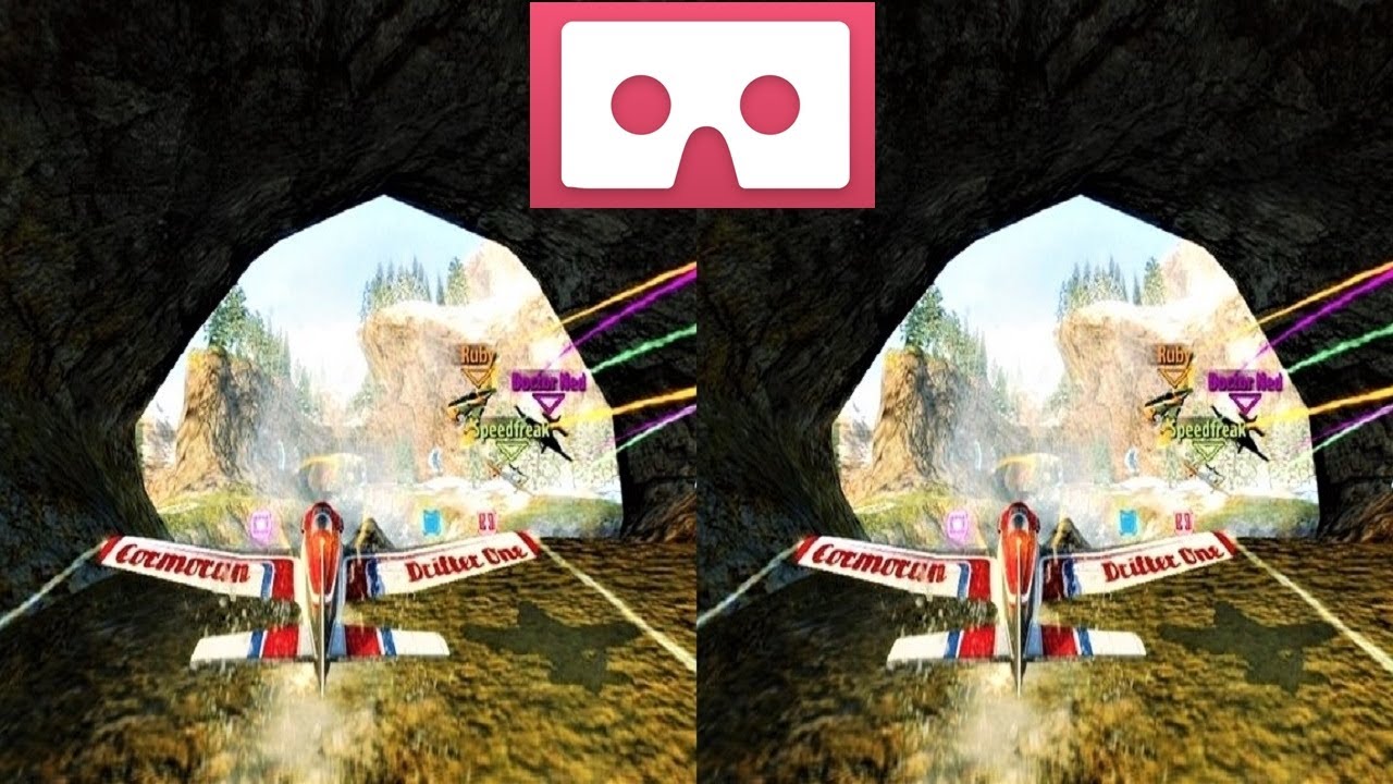 SkyDrift 3D  VR video  для VR box google cardboard