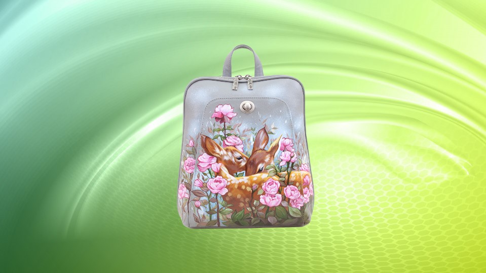 Плоский рюкзак "Бэмби" Pelle-Volare