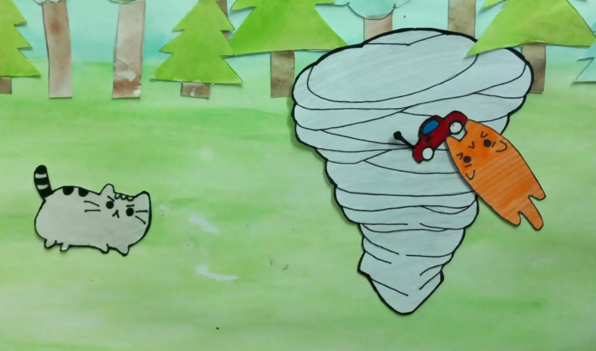 Торнадо, котики, машинка