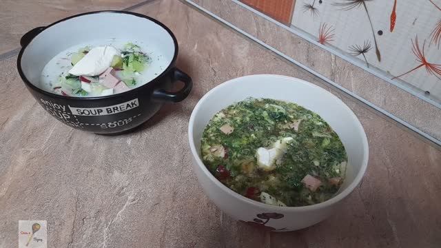 Окрошка - классический рецепт на квасе с колбасой!