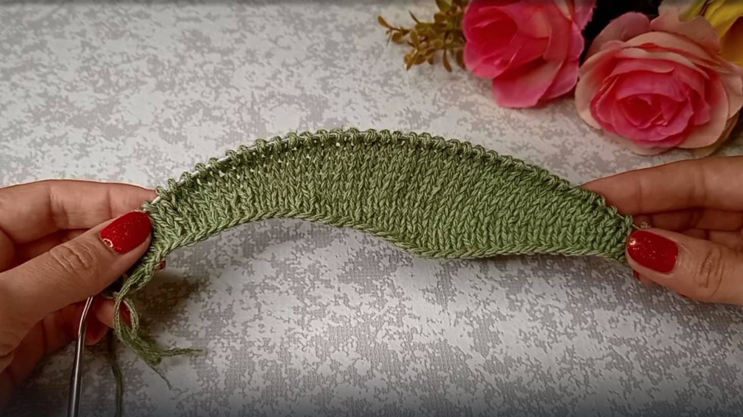 Укороченные ряды немецким способом.