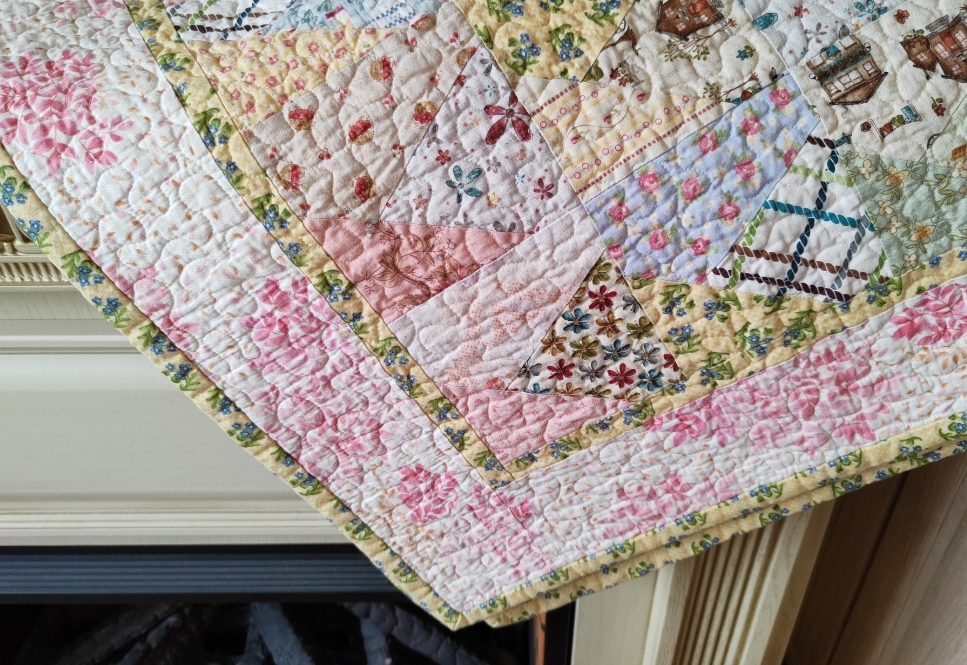 Лоскутное одеяло из летних тканей. Подробный рассказ для начинающих. #MiniQuilt