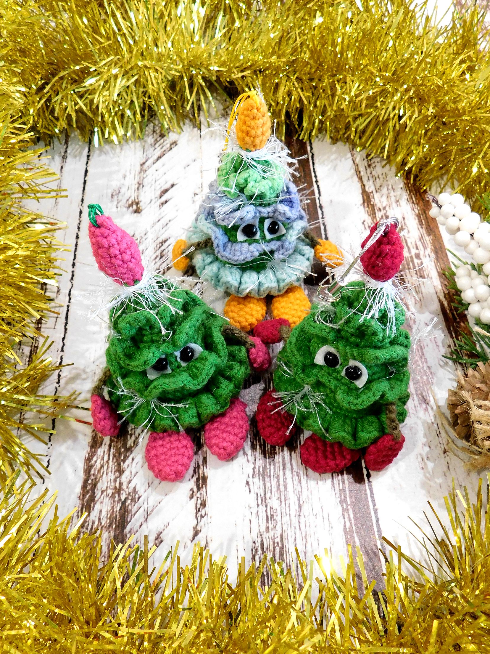 Елочка - брелок, анонс описания вязания