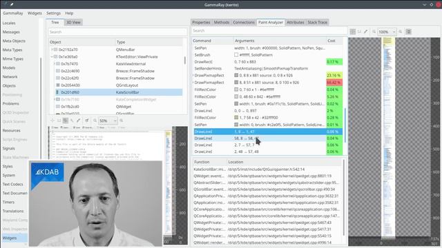 GammaRay Tutorials for Qt Widgets Applications - Replaying the Drawing of a Qt Widget Step by Step