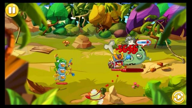 Победил Вонючку Стенли. Прохождение Ангри Бёрдс Эпик часть 4.mp4