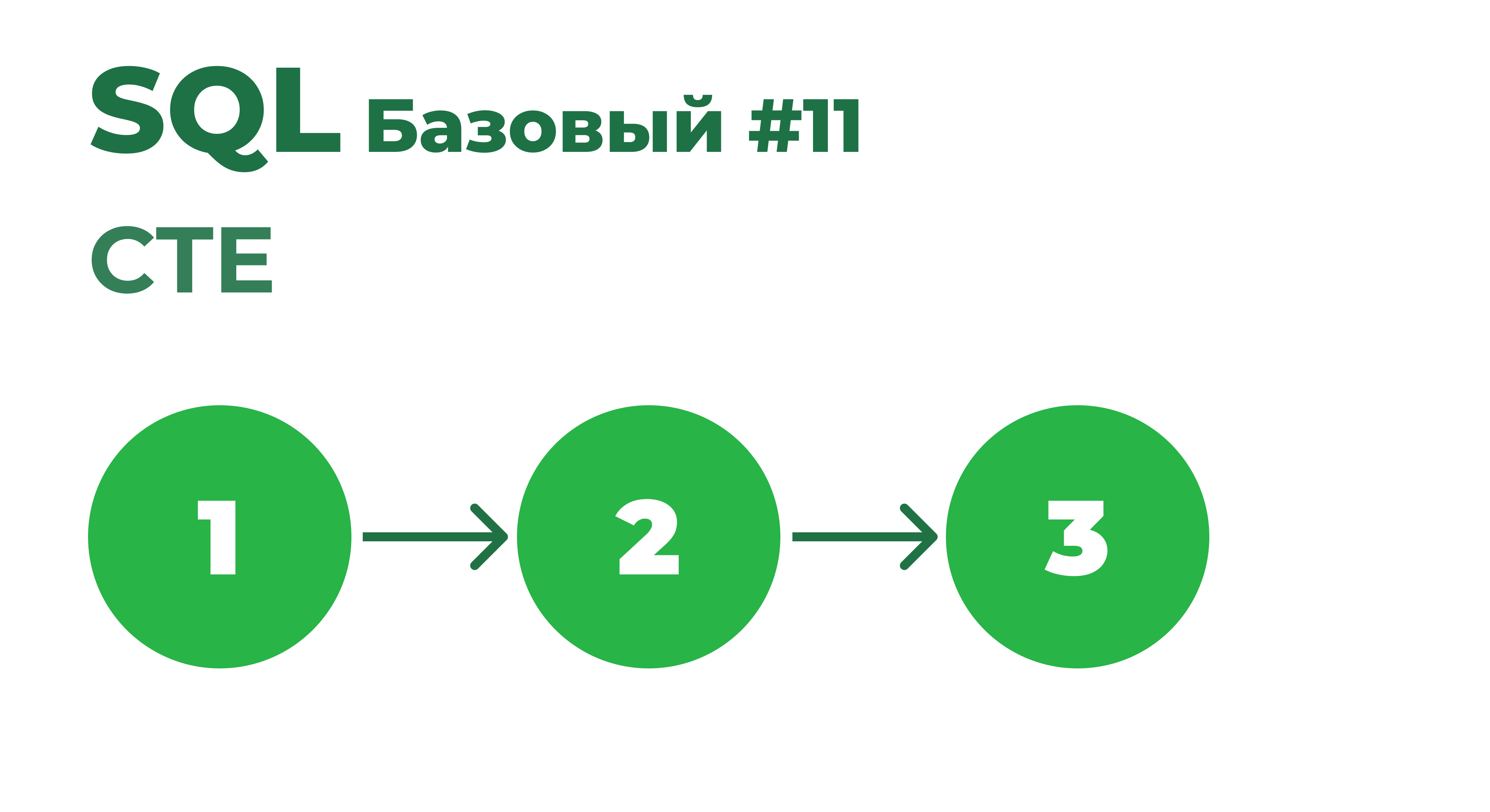 SQL Базовый №11. CTE