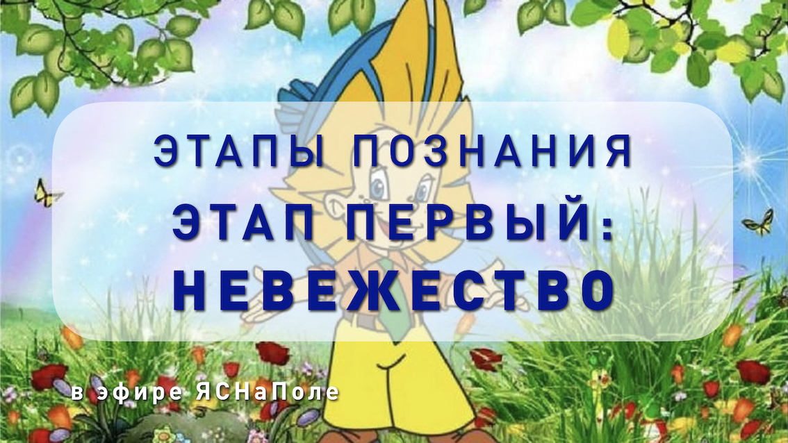 Первый этап познания - Невежество