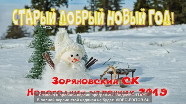 Новый год 2019 в Зоряновском СК