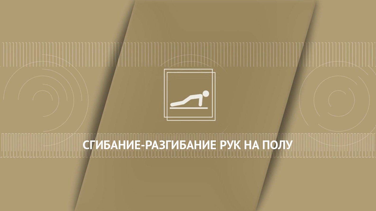 Сгибание разгибание рук на полу