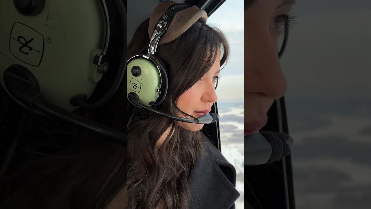 Мини ролик-полет на вертолете в Уфе. предложение руки с баннерами