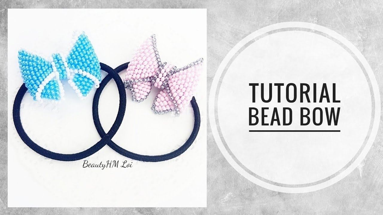 #МК - Резинка бантик из бисера | Beaded scrunchie bow
