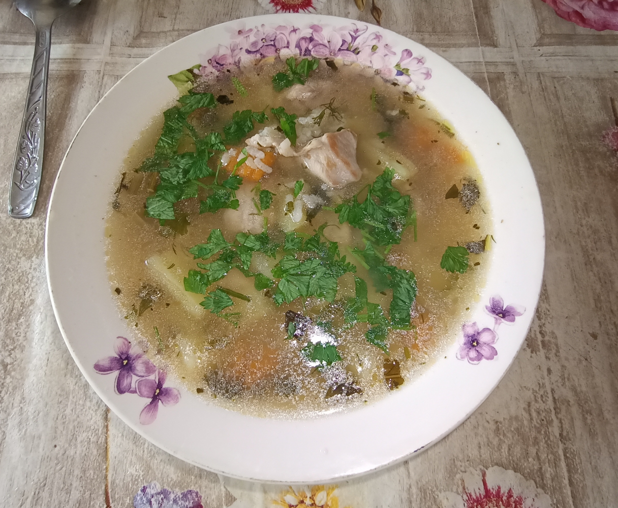 Суп рисовый особенный.